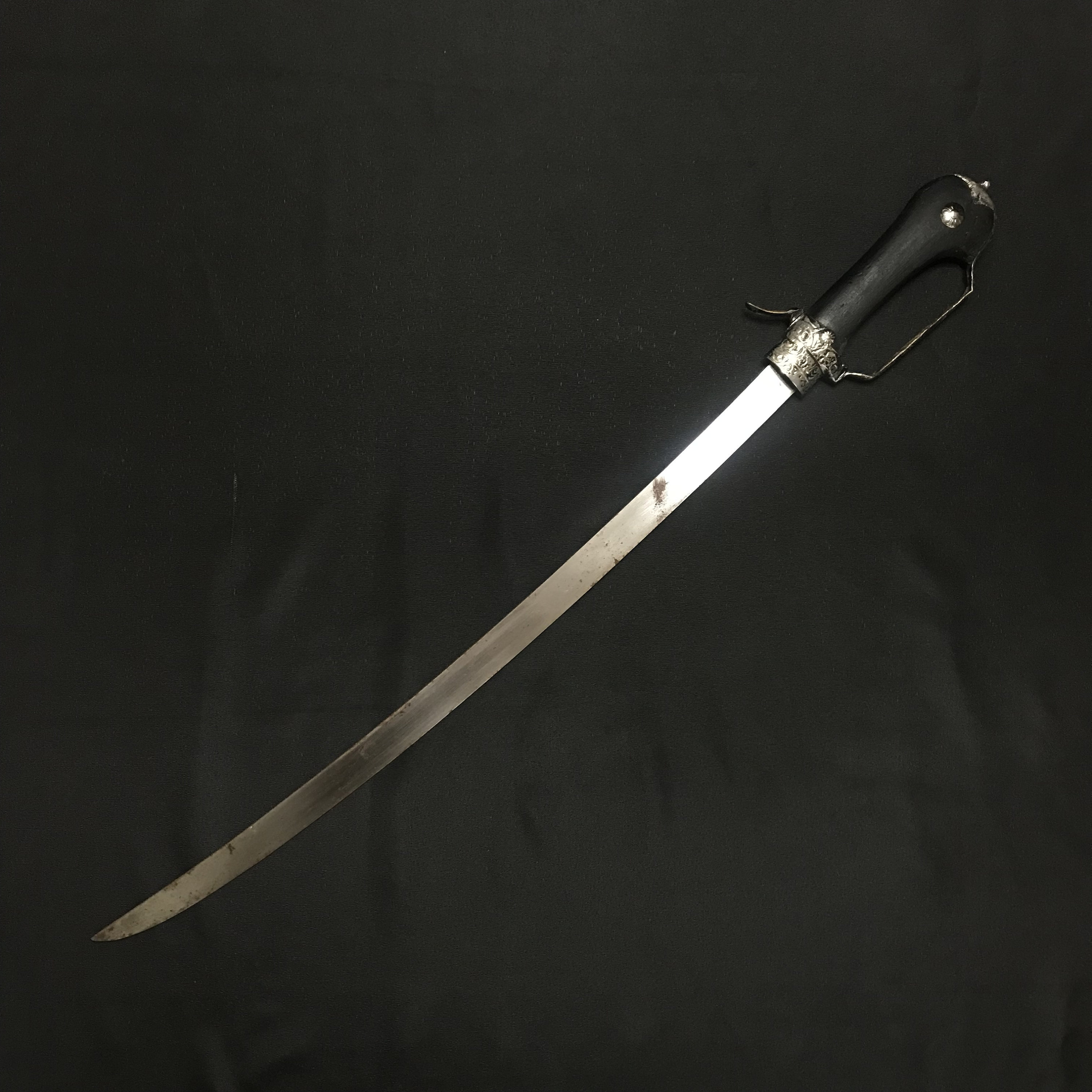 Silver Moroccan Sword Nimcha Saif With Wooden Hilt - Etsy