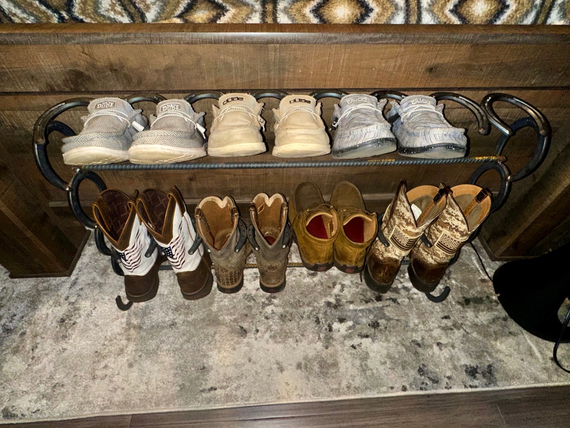 Horseshoe Boot Rack - Etsy