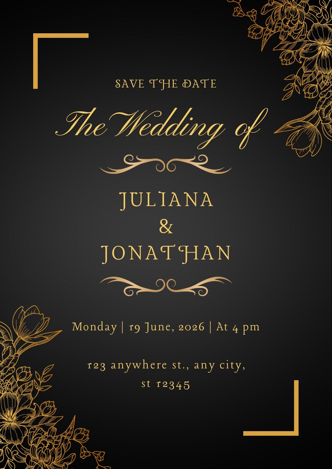 Elegant Wedding Invitations - Etsy
