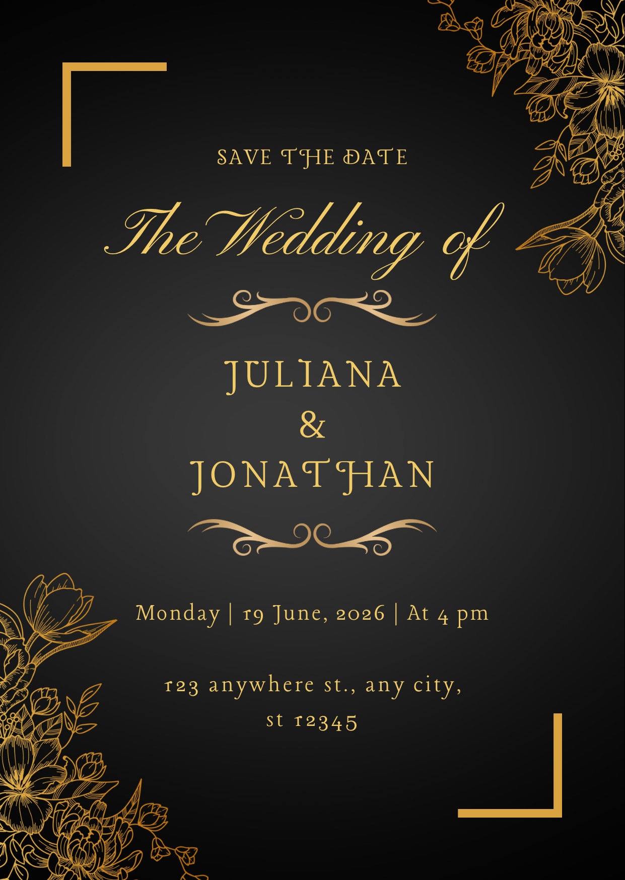 Elegant Wedding Invitation - Etsy