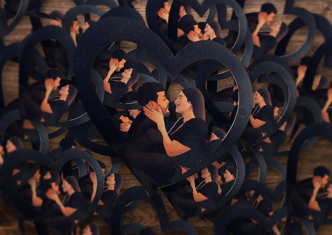 Custom Couples Sticker, Boyfriend Gift, Girlfriend Gift, Long Distance ...