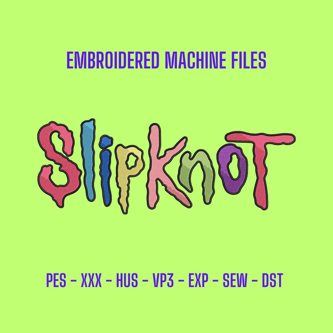 Slipknot Embroidery Machine File Design, Slipknot Embroidery File ...