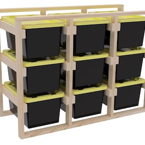 3X3 Storage Tote Organizer Costco - Greenmade - Etsy