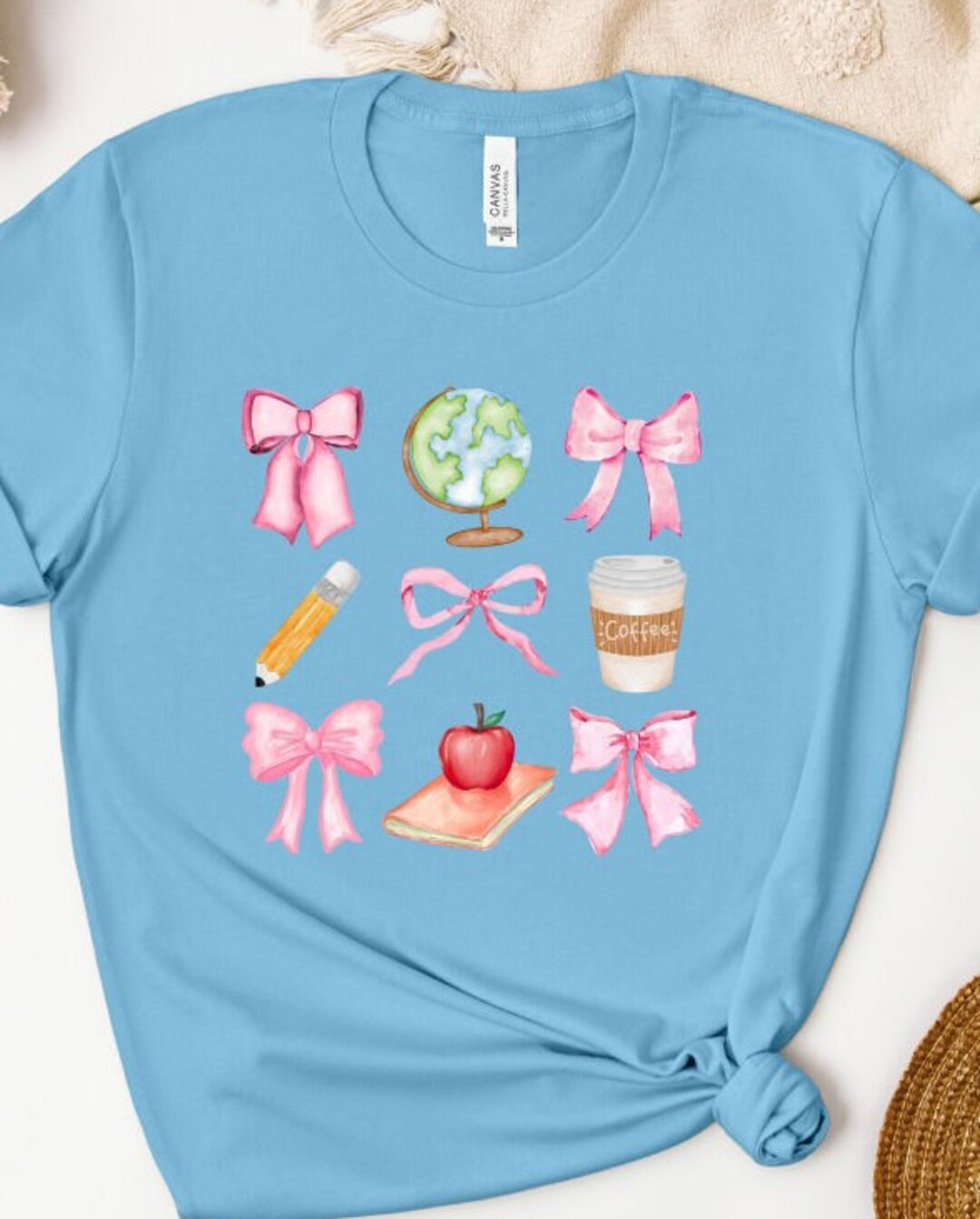 Pink Bow Teacher Collage HTV, Teacher HTV, Back to School Htv ...