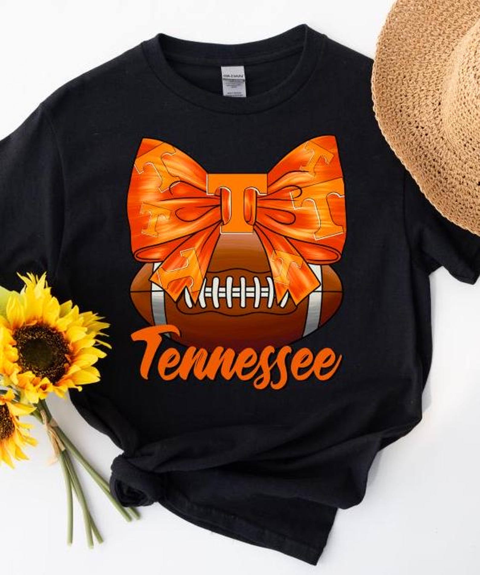 Tennessee Football Coquette Bow Htv, Tennessee Orange Htv, TN Football ...