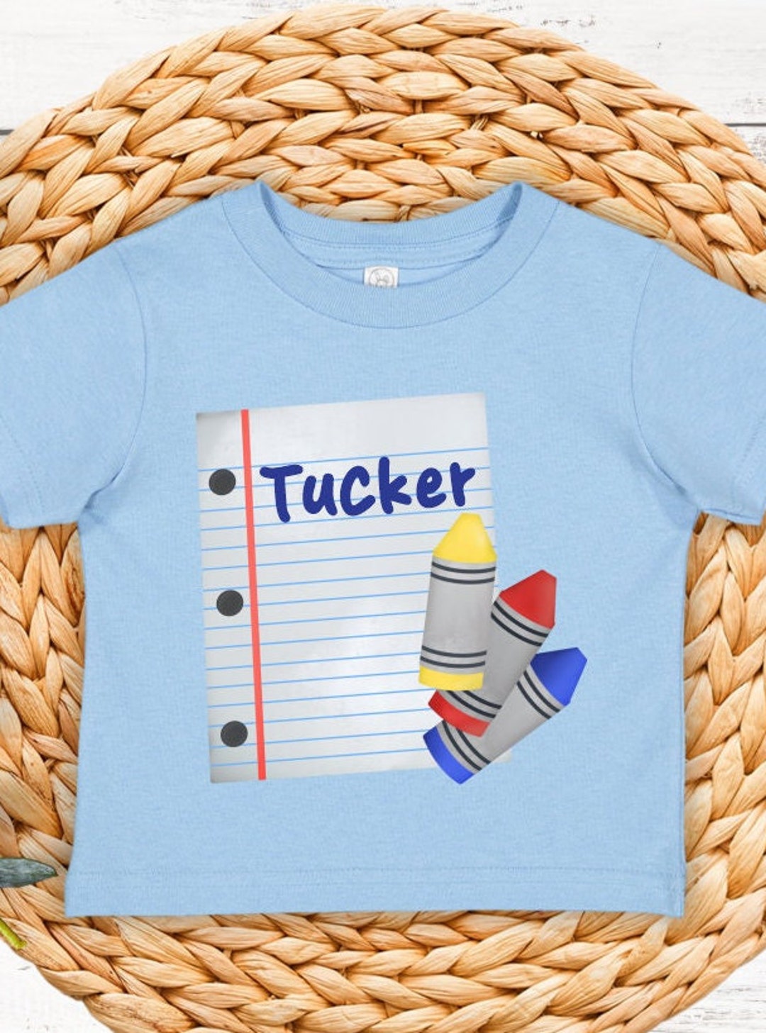 Boy Crayon Trio With Paper Name HTV, Back to School Htv, School Year ...