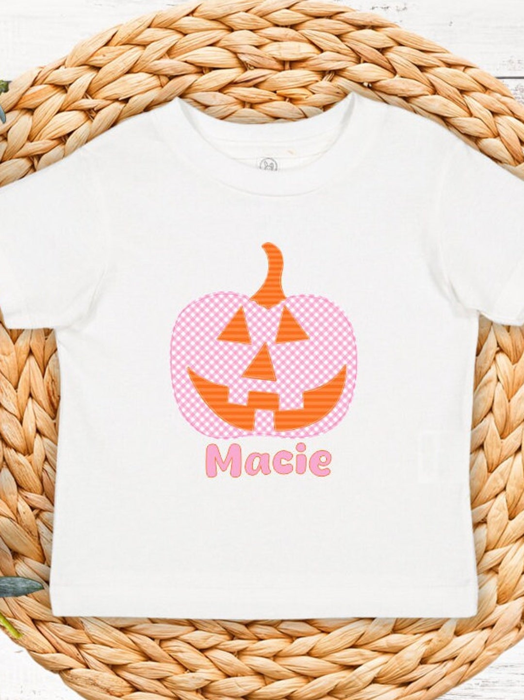 Pink Plaid/orange Striped Pumpkin HTV, Fall Htv, Falloween Htv, Custom ...