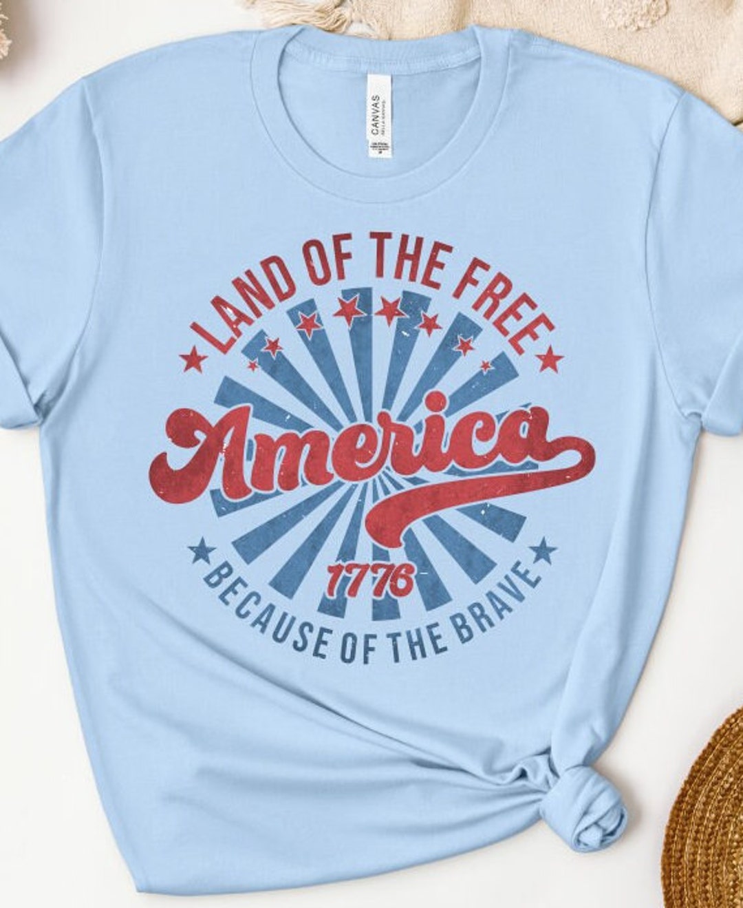 Distressed Land of the Free Htv, America HTV, Red White Blue Htv, 4th ...