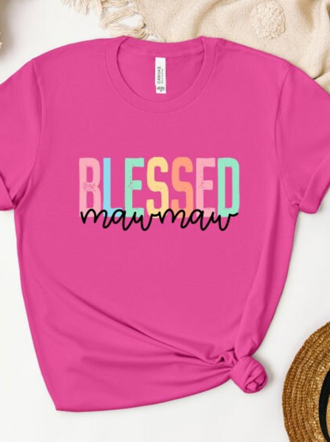 Pastel Blessed Mawmaw Htv, Mom HTV, Htv Transfer, DIY Transfers, - Etsy