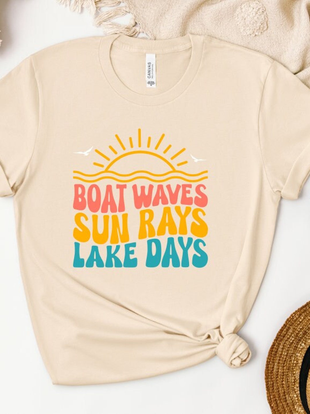 Boat Waves Sun Rays Lake Days Htv, Lake HTV Htv , Htv Transfer, DIY ...