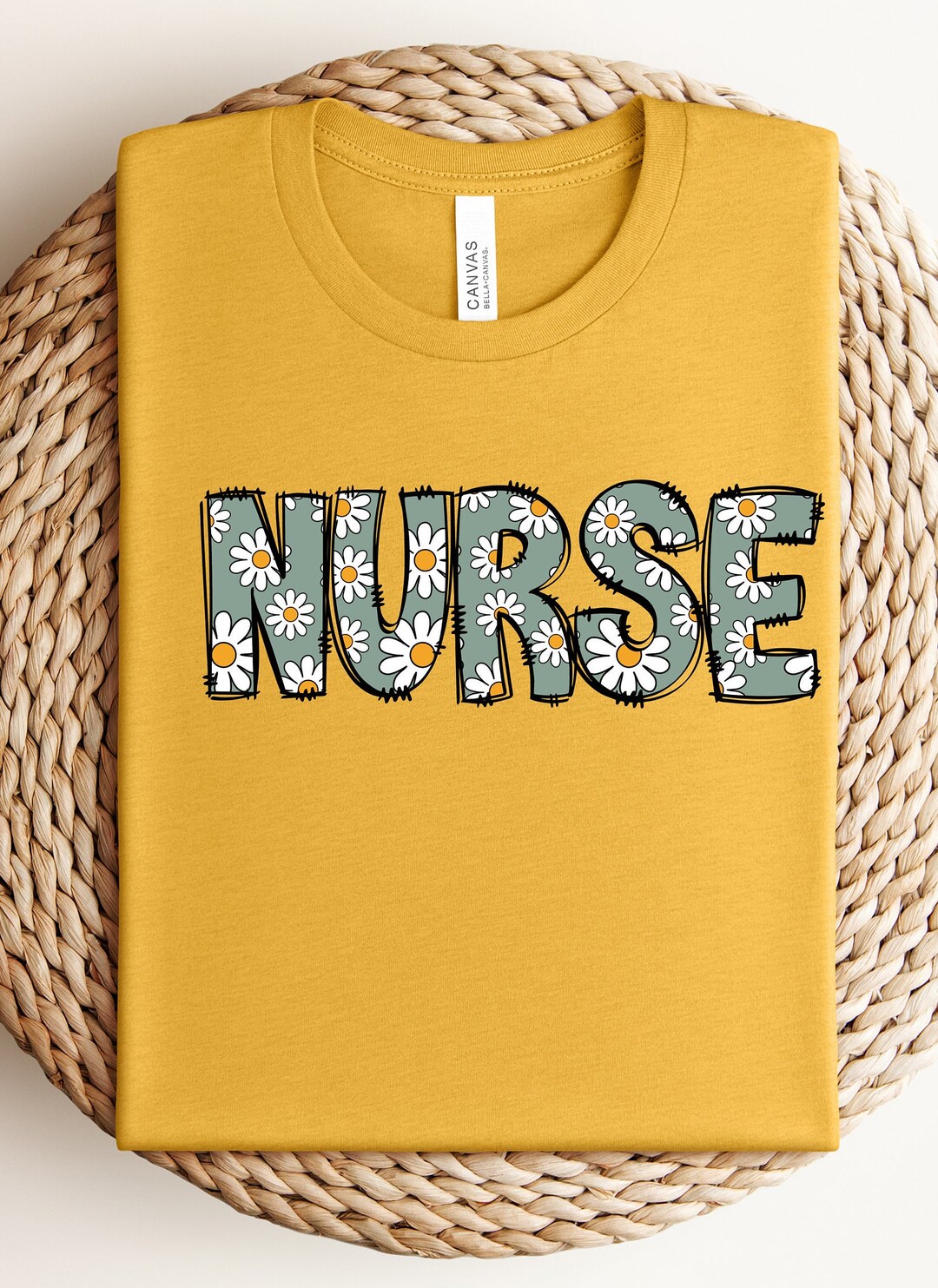 Floral Nurse HTV, Occupation Htv Vinyl, Htv Transfer, DIY Transfers, - Etsy