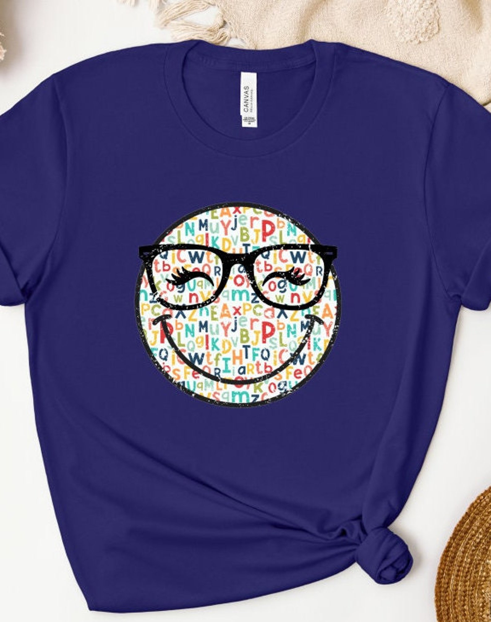 Teacher With Alphabet Smiley HTV, Occupation Htv Vinyl, Htv Transfer ...