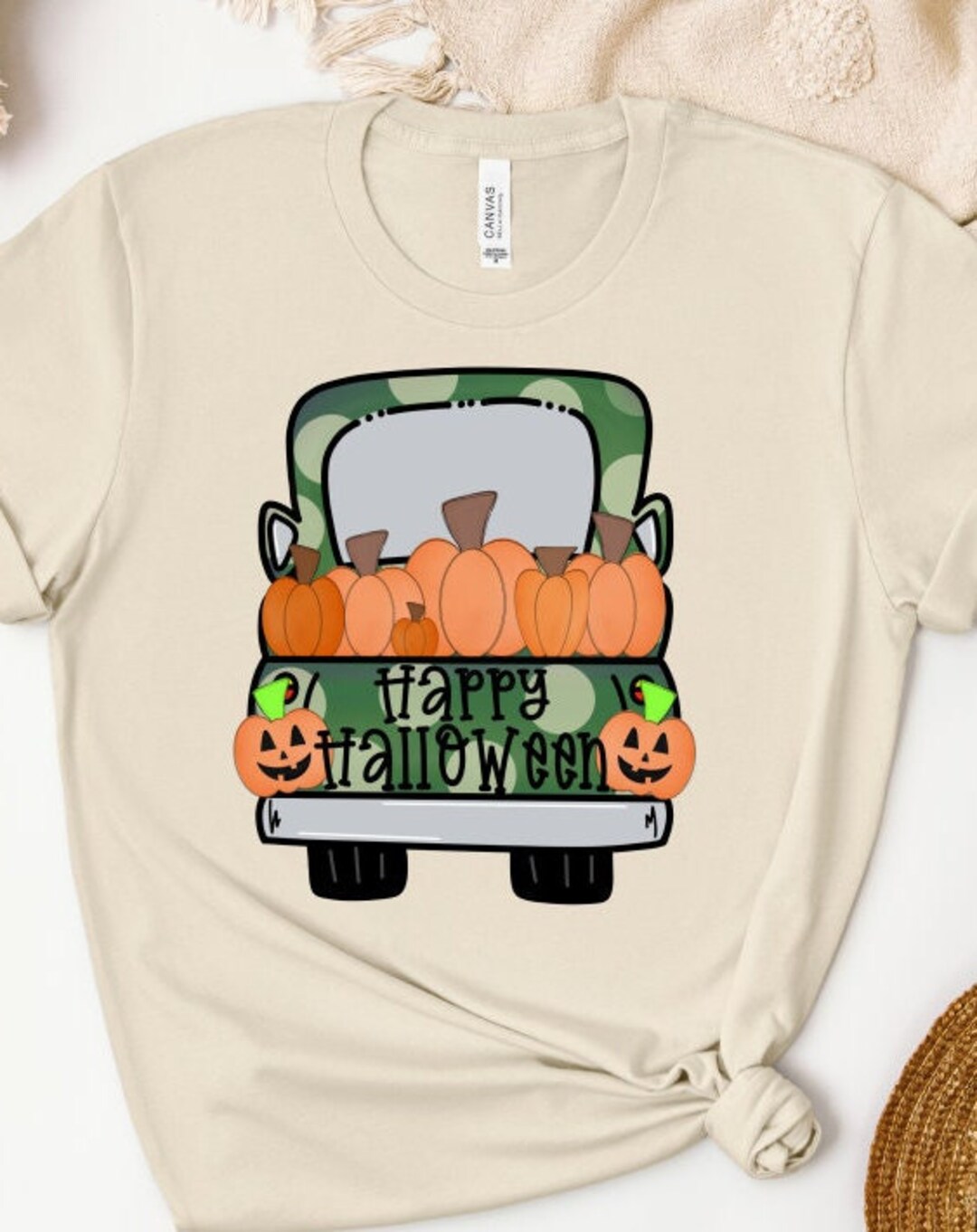 Rustic Truck and Pumpkins Htv, Jack O Lanterns HTV, Vintage Truck Htv ...