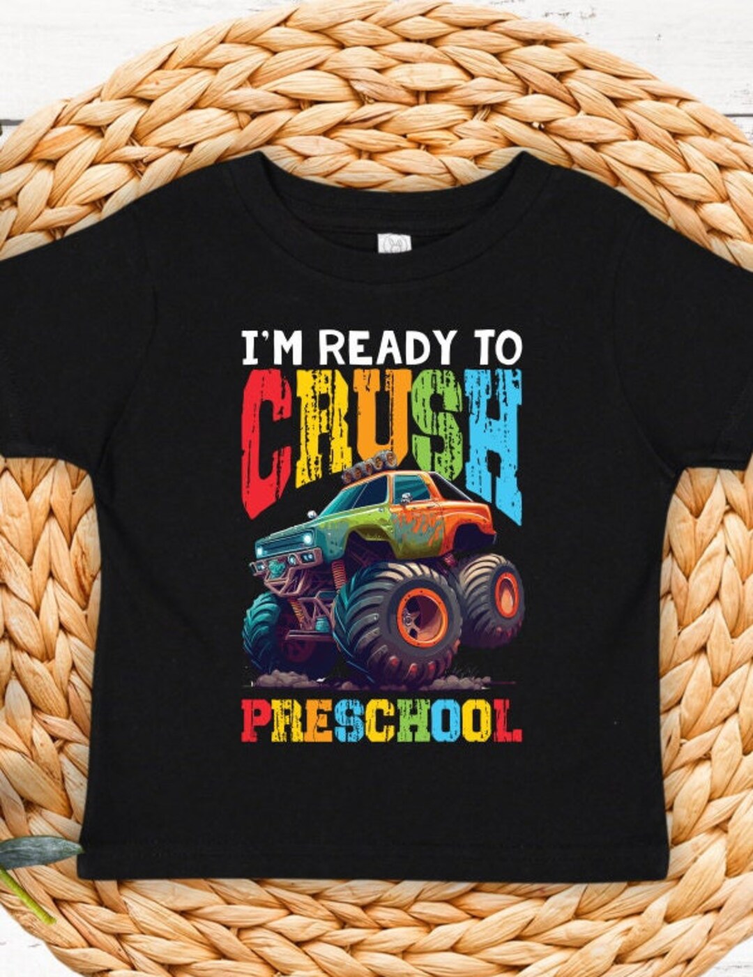 Monster Truck Grade Level HTV, Crush School HTV, Back to School Htv ...