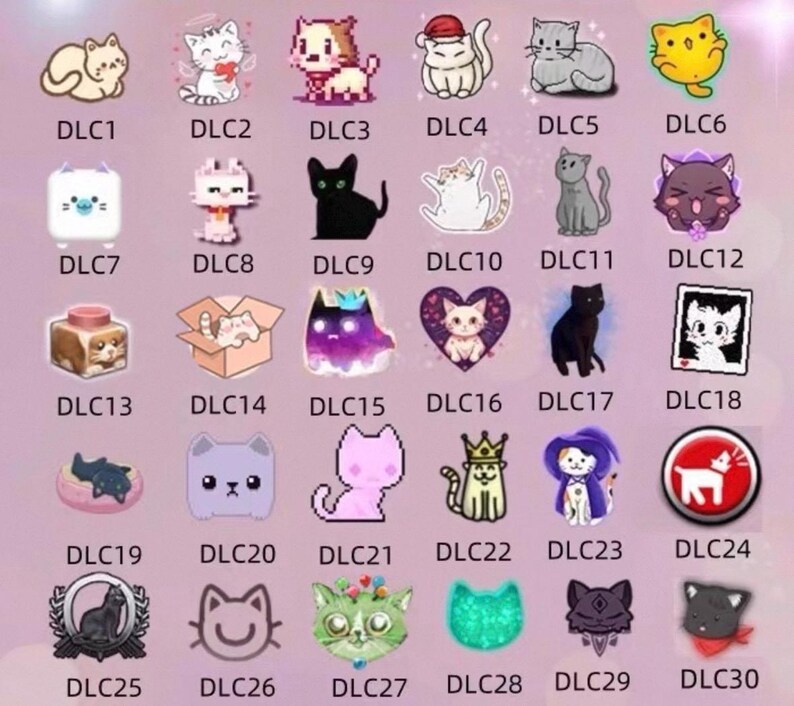 Steam Cute Cat Badges - Etsy