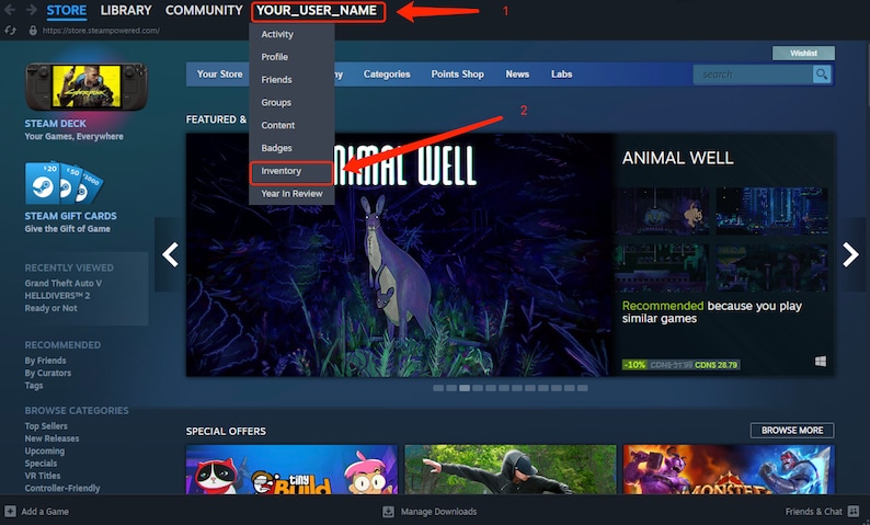 Steam Cute Badges - Etsy