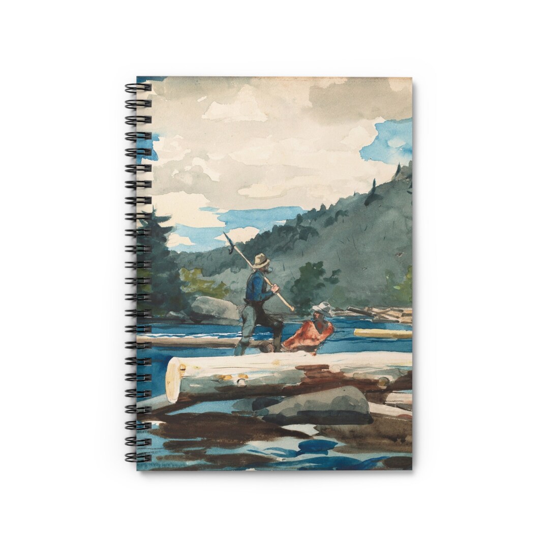 Hudson River, Logging - Aesthetic Notebook - Winslow Homer Spiral ...