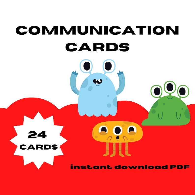 Communication Cards (autism, Neurodivergent, Anxiety, Aphasia, OCD ...