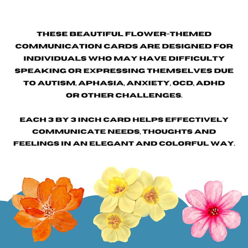 Communication Cards (autism, Neurodivergent, Anxiety, Aphasia, OCD ...