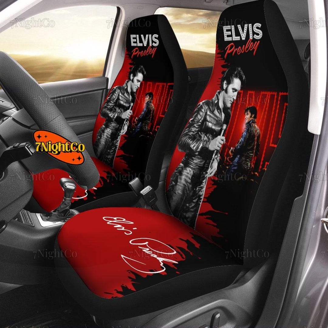 Elvis Presley Car Seat Cover, Elvis Presley Car Decor, King of Rock Car ...