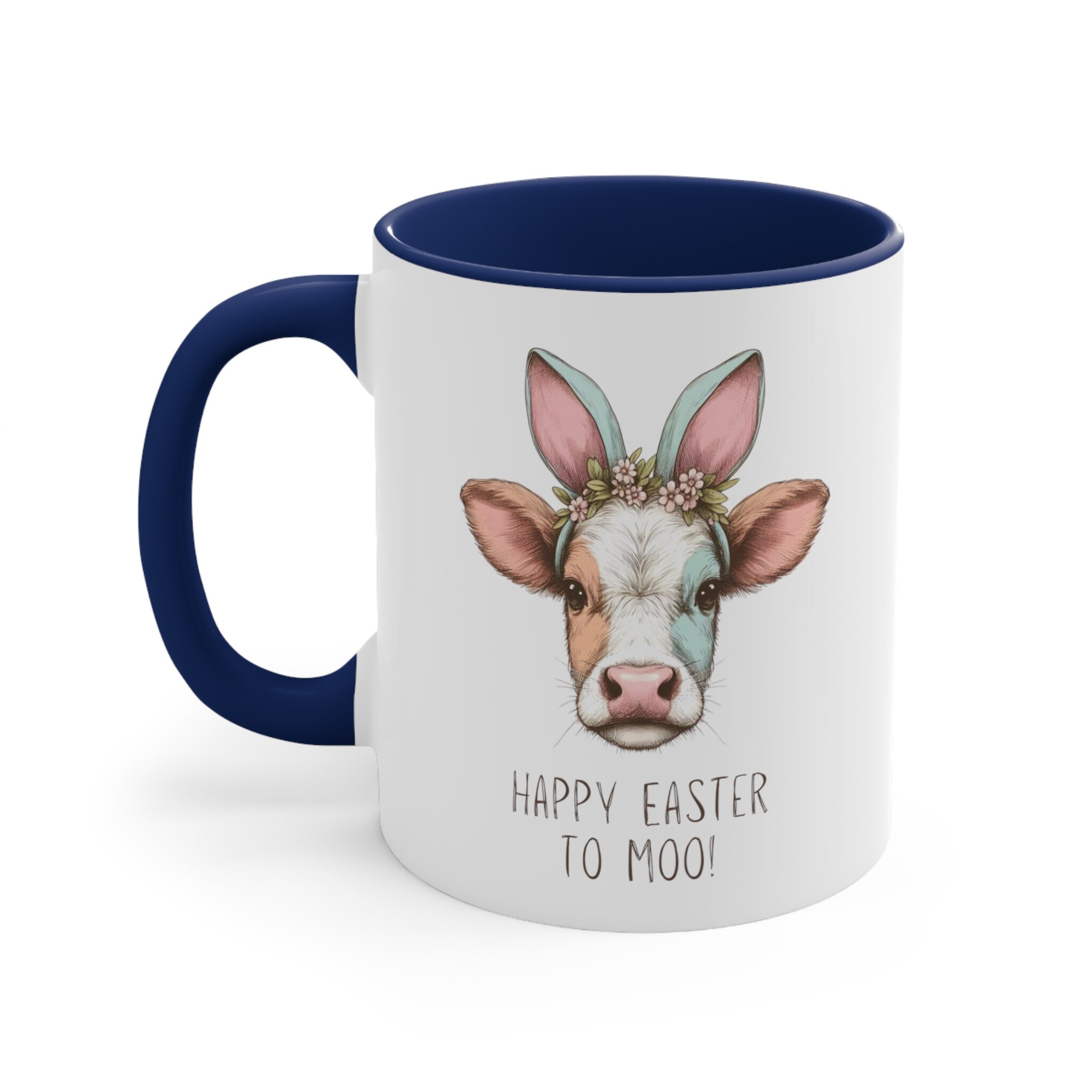 Cute Easter Cow PNG, Funny Farmhouse Style Pink Pastel Image, Easter ...