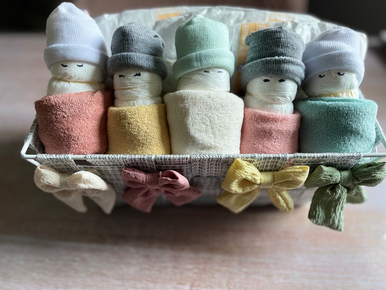 Diaper Baby Sock Gift Basket Newborn Essentials Baby Shower Gift Unique ...