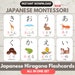 Japanese Montessori Flashcards First Words Study Japanese Vocabulary ...