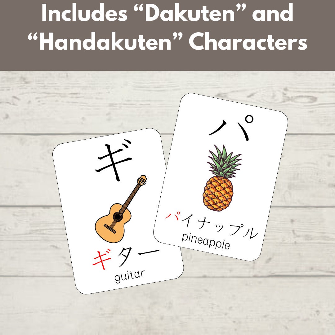 Japanese Montessori Flashcards First Words Study Japanese Vocabulary ...