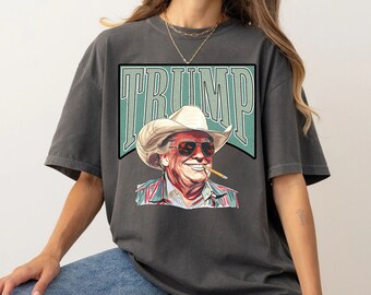 Trump Cowboy Png, MAGA Trump President Png, Cowboy Western Instant ...