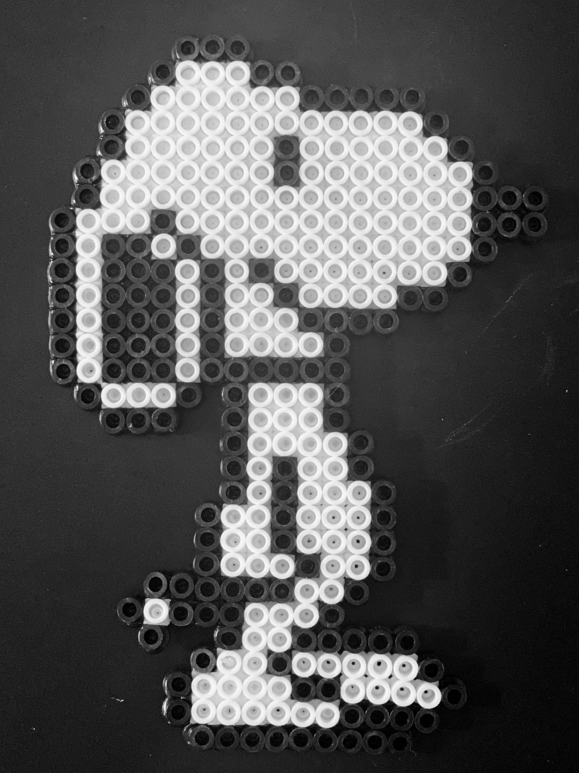 Handmade Pixel Perler Bead Art Magnet 8 Bit Snoopy Sprite - Etsy