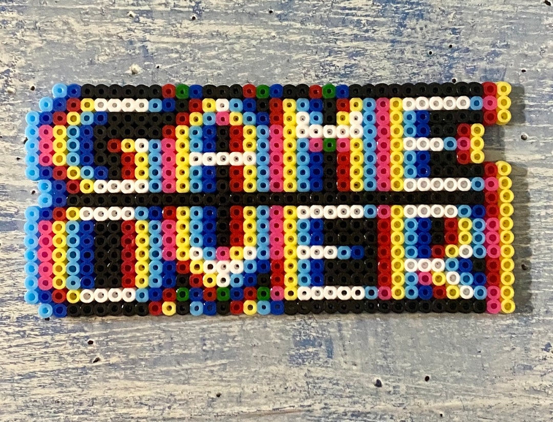 GAME OVER Pixel Art – Handmade Fuse Bead Sign | Retro Gamer Magnet ...