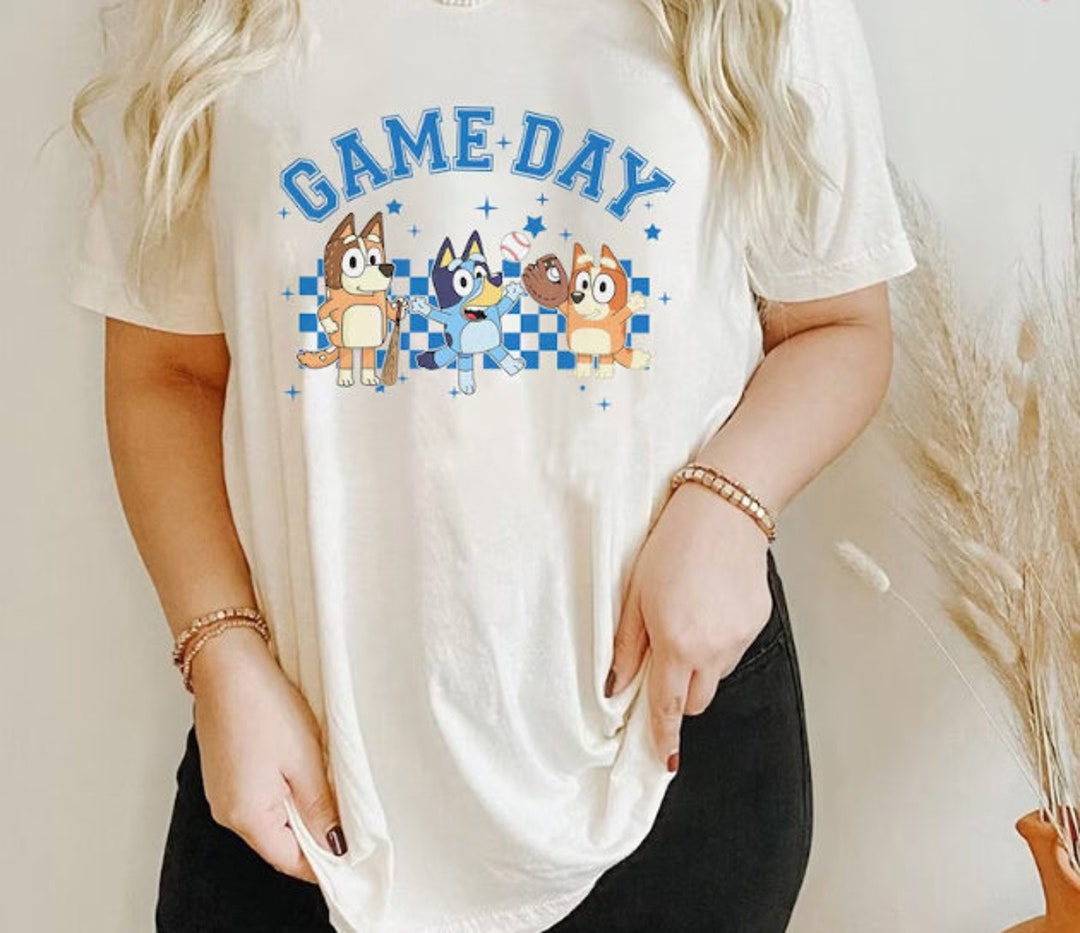 Bluey Gameday Shirt Bluey Baseball Gameday Shirt Funny Bluey Shirt ...