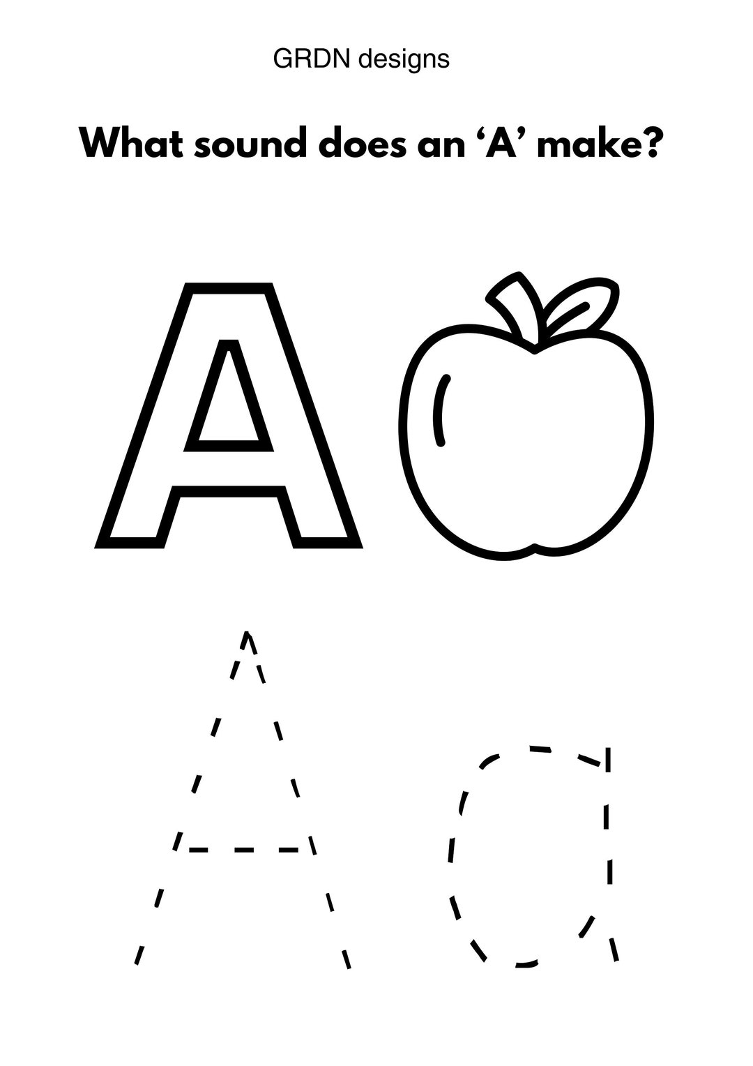 TODDLER LEARNING ALPHABET Work Sheet - Etsy