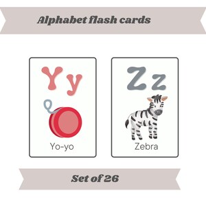 Alphabet Flash Cards, ABC Flash Cards, Flash Cards for Toddlers ...