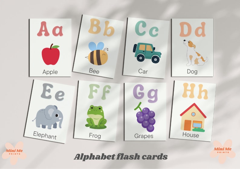 Alphabet Flash Cards, ABC Flash Cards, Flash Cards for Toddlers ...
