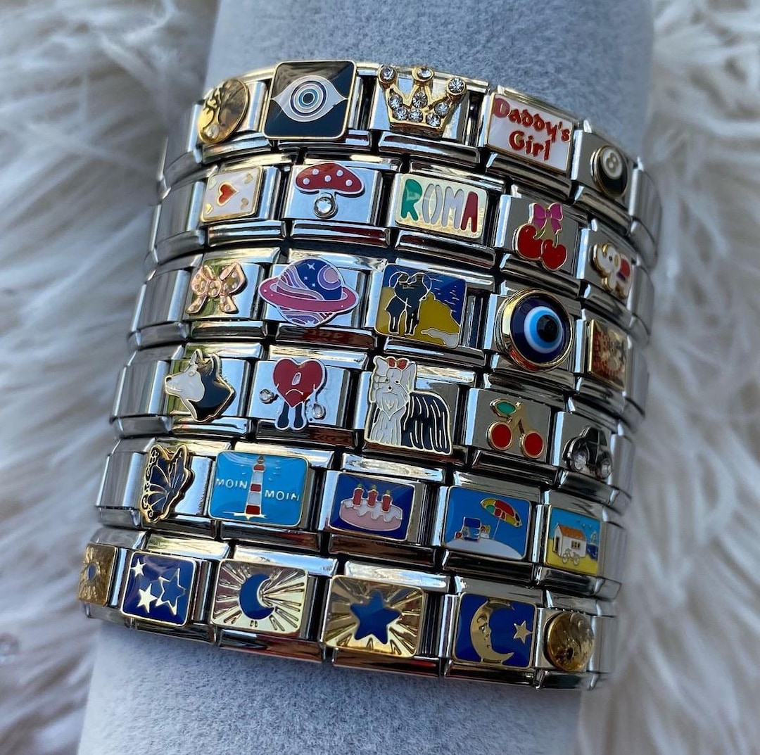 Customized Italian Charm Bracelet, Italy Charms, Custom Italy Bracelet ...