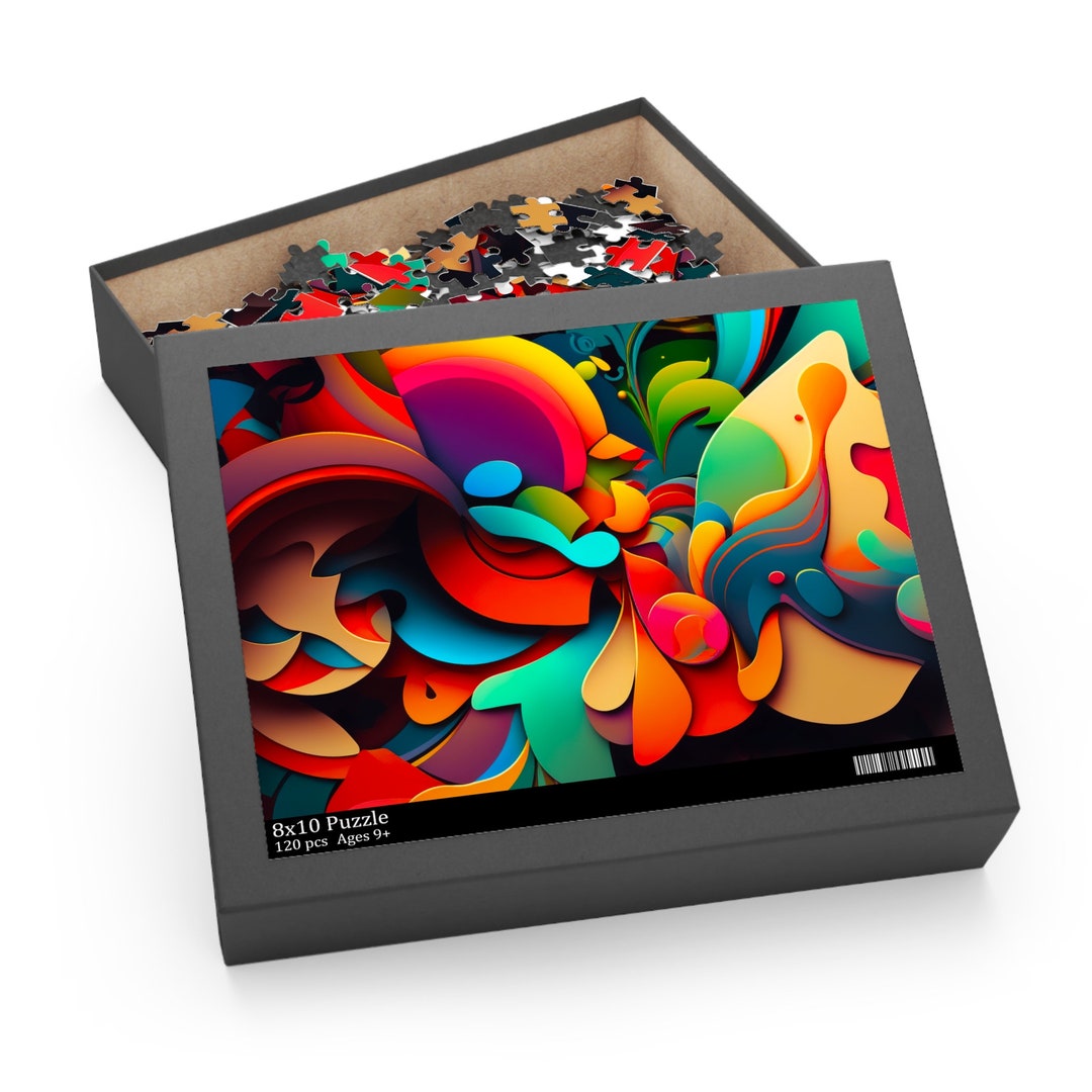 Clutter in Color Puzzle (120, 252, 500-piece) - Etsy