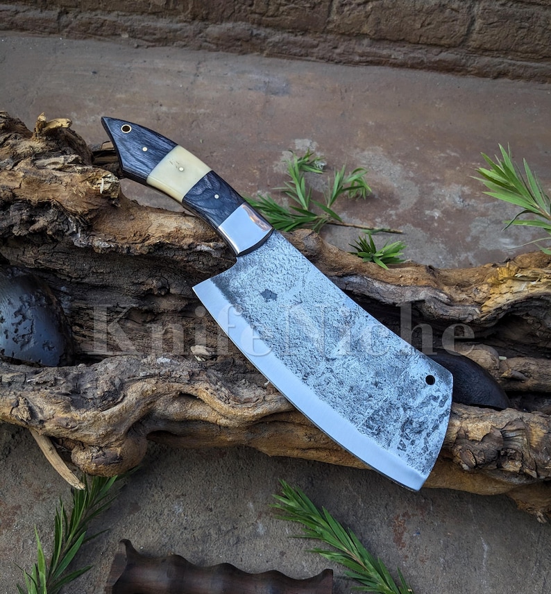 Cleaver Blade Handmade Kitchen Cleaver Heavy Duty Forged Thick Blade ...