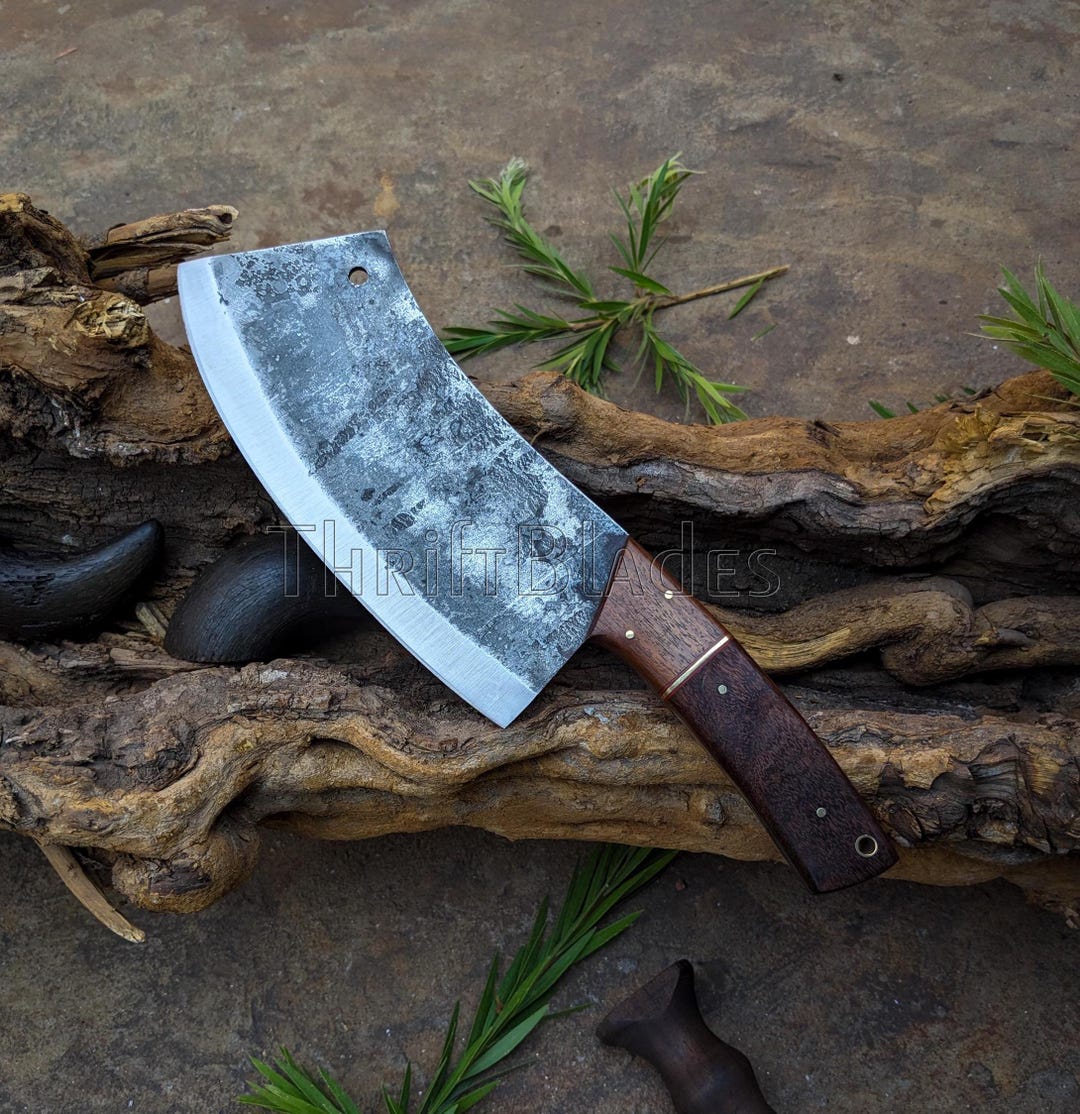 Cleaver Knife Custom Handmade Kitchen Butcher Veggies and Meat Cutting ...