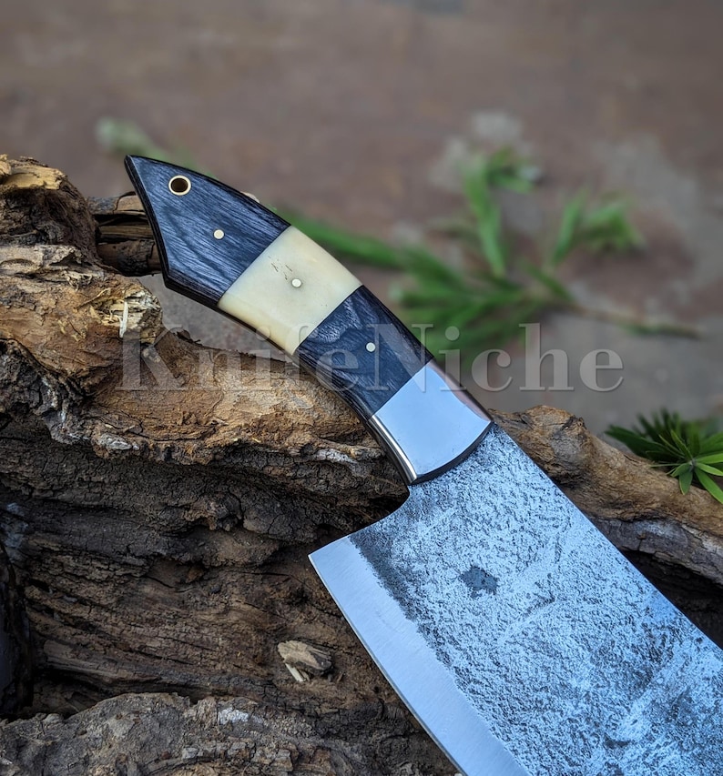 Cleaver Blade Handmade Kitchen Cleaver, Heavy Duty Forged Thick Blade ...