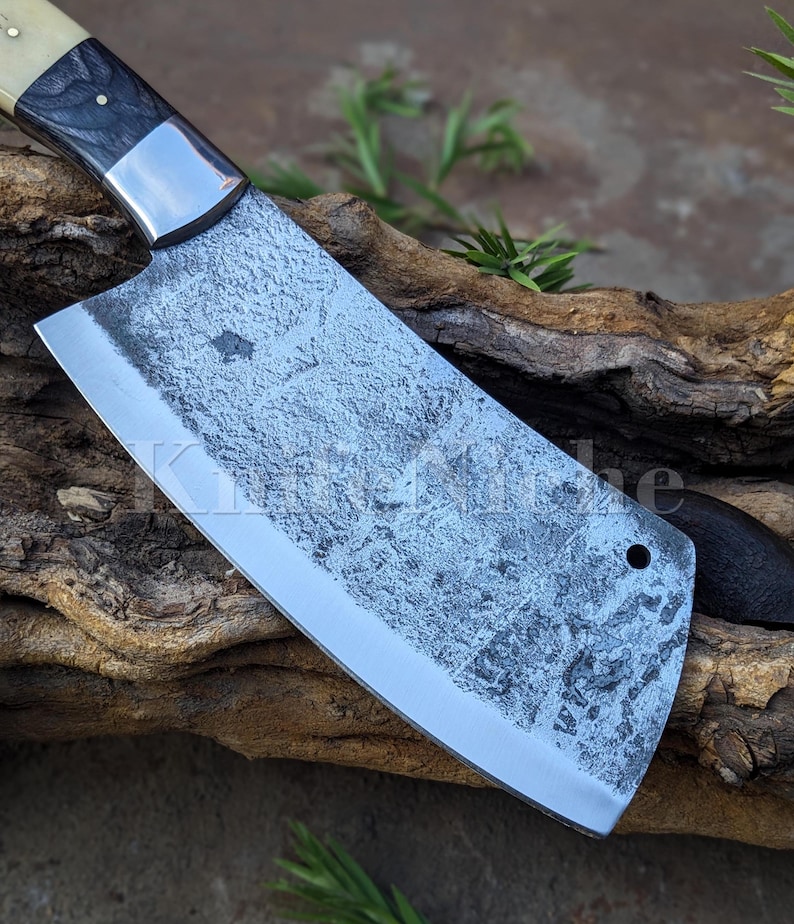 Cleaver Blade Handmade Kitchen Cleaver, Heavy Duty Forged Thick Blade ...