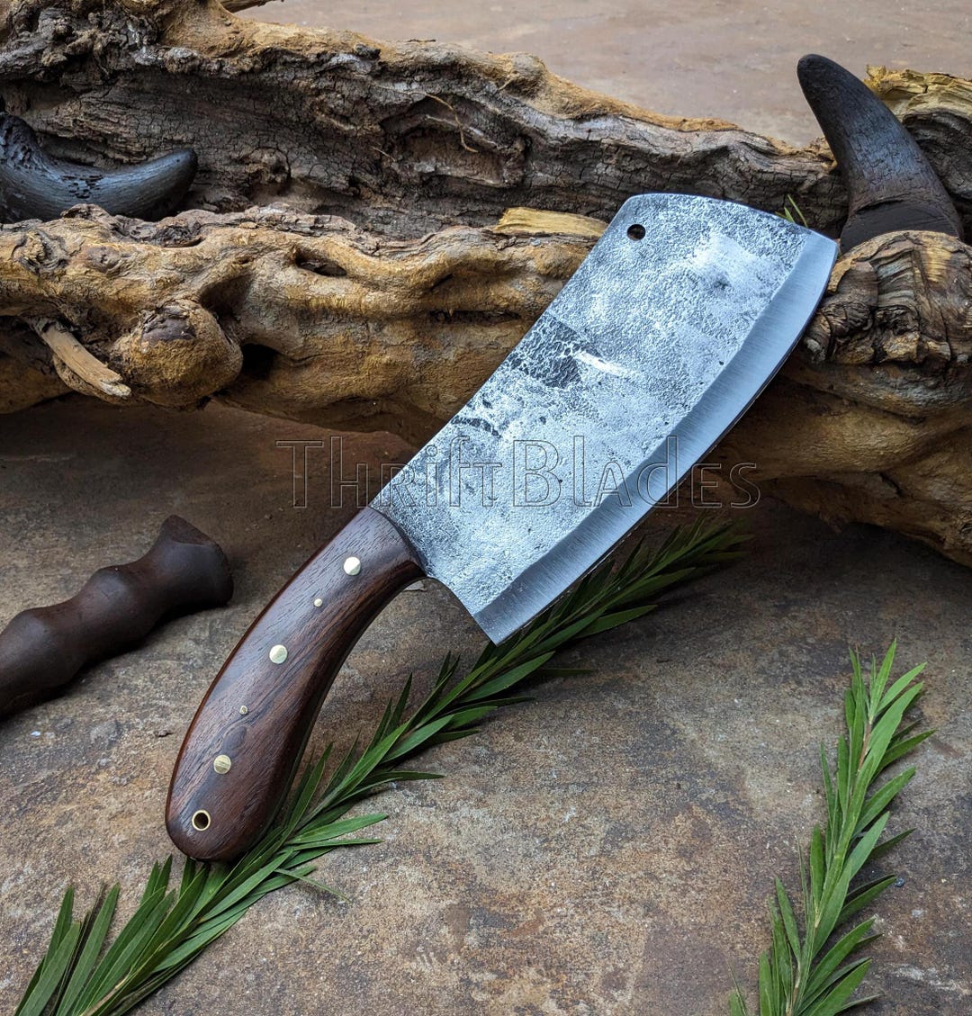 Cleaver Knife Custom Handmade Kitchen Butcher Veggies and Meat Cutting ...