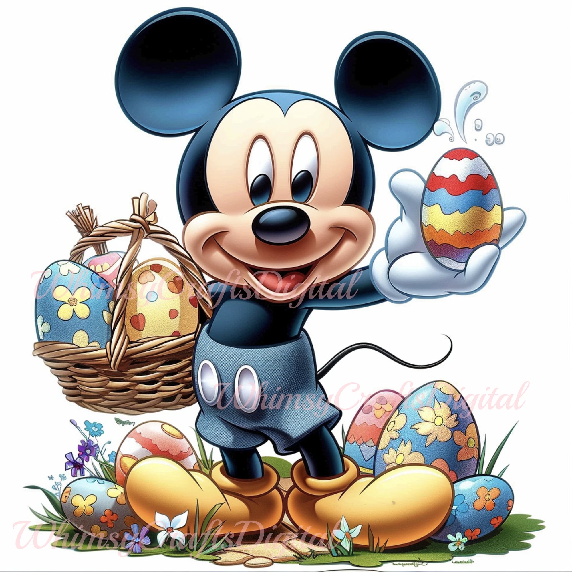 Mickey Mouse Png, Cute Mickey Mouse Clipart, Easter Cartoon Png,mickey ...