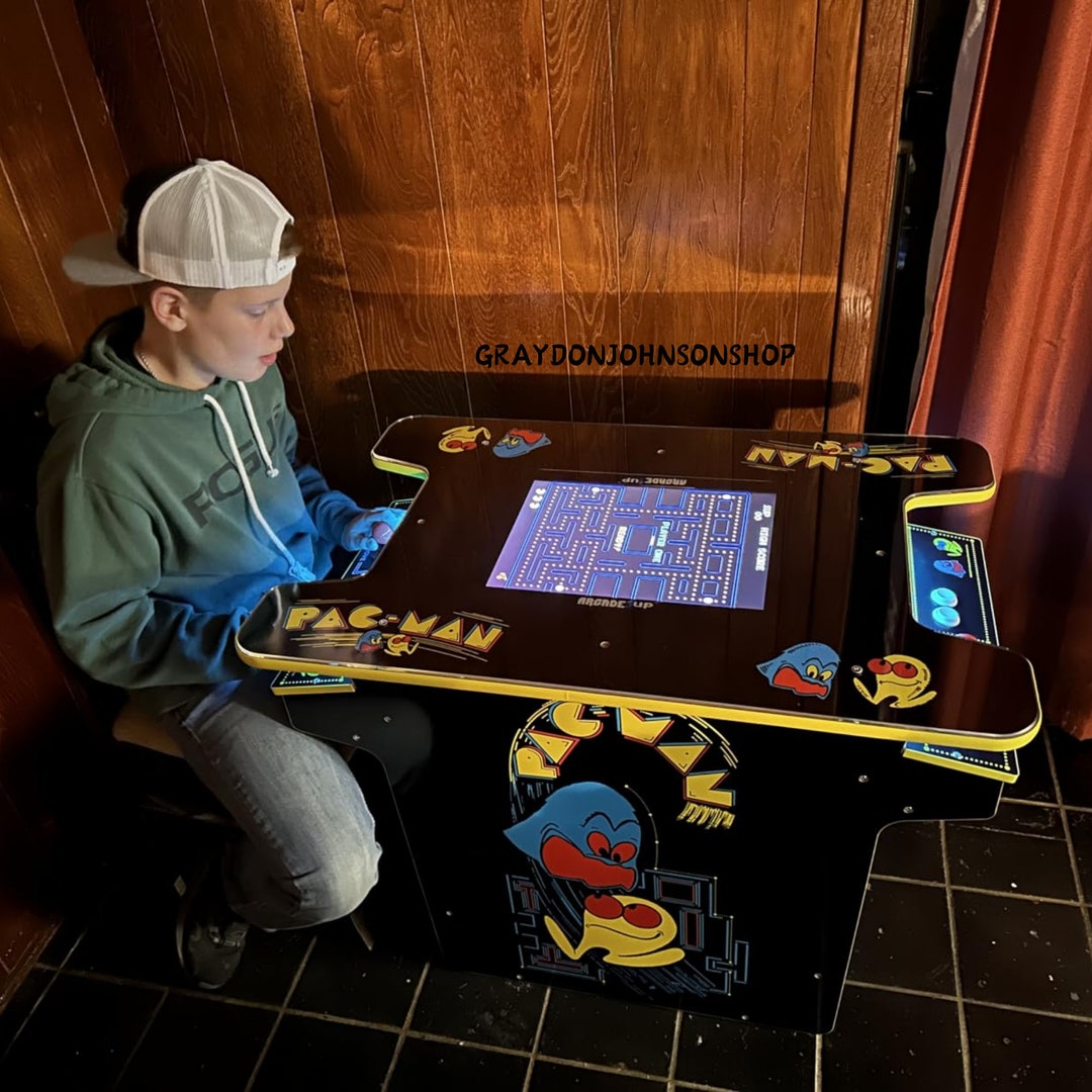 PAC-MAN Black Series Edition Head-to-head Arcade Table With 12 Games ...