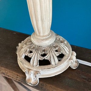 Rustic Table Light Cream Painted 24" - Etsy