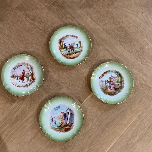 Four Seasons Plate - Etsy