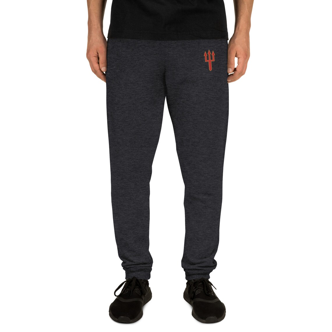 Manchester Trident Pitchfork Sweatpants - Retro Handdrawn Embroidered ...