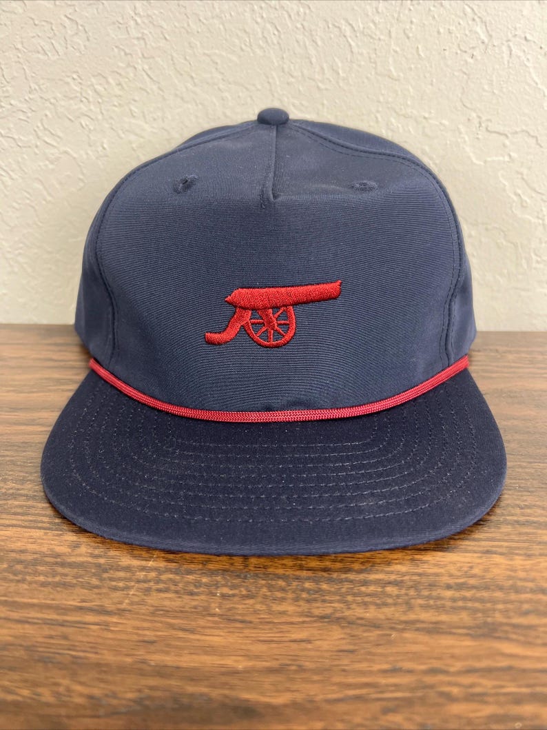 Arsenal Cannon Rope Hat - One Size Fits All Polyester Soccer Football ...