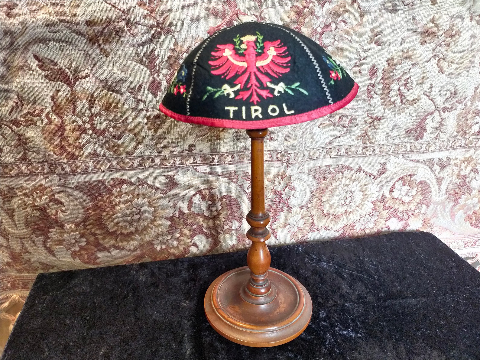 Vintage Alpine Cap ~ Tirol Arms ~ Edleweiss ~ Ski Resort Souvenir ...