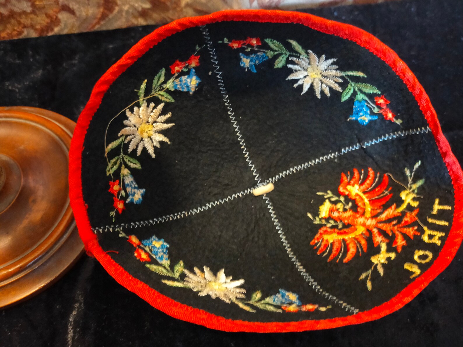 Vintage Alpine Cap ~ Tirol Arms ~ Edleweiss ~ Ski Resort Souvenir ...